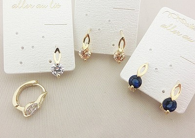 P-8462 ﾜﾝﾀｯﾁﾋﾟｱｽ CR BE NV | ミラクルヘアリング、ウルトラフィットイヤリング、クリスタルペブル、スライドフリーリング ...