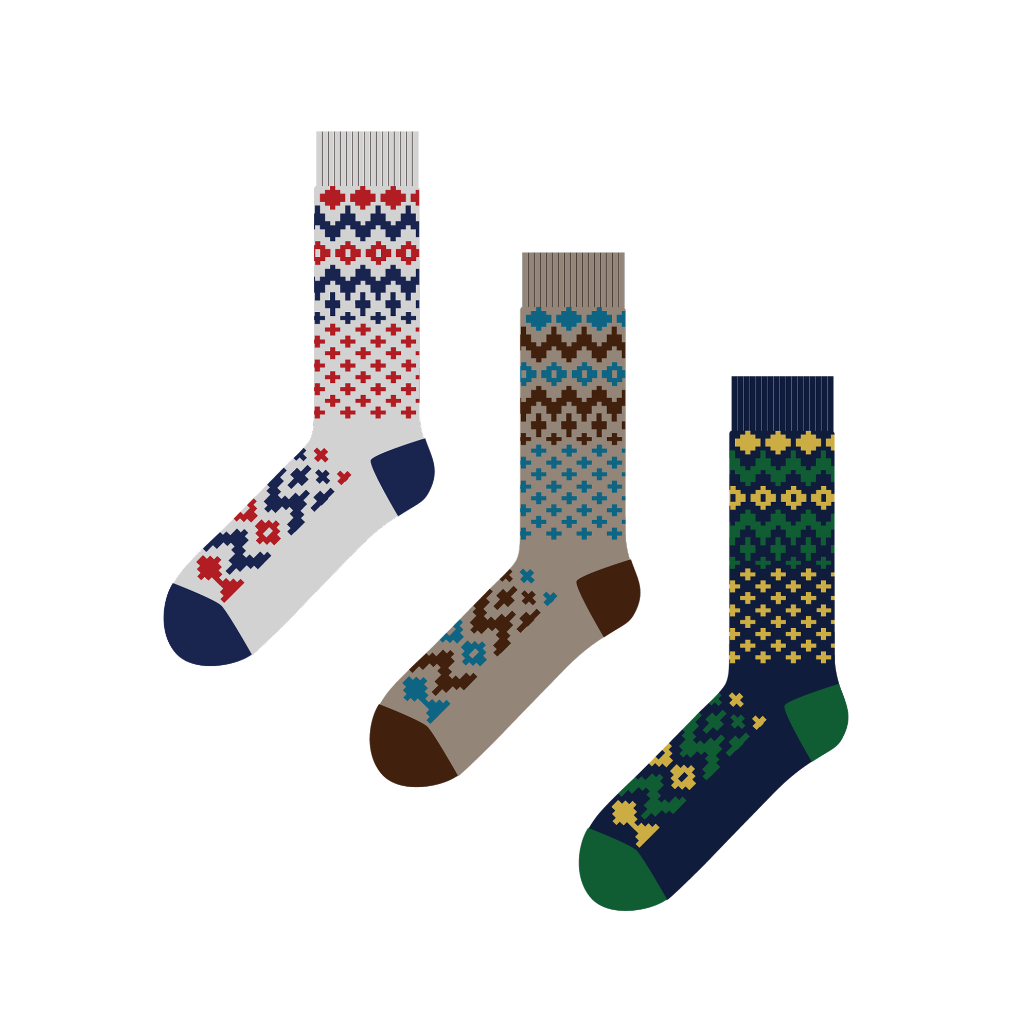 ReLoop/NORDIC ECOWOOL リブクルー | SOUKI-SOCKS FACTORY IN NARA-