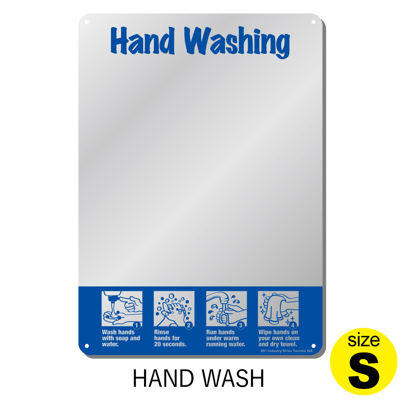 MIRROR SIGN / HAND WASH-Ssize | アメリカン雑貨の仕入れならunitewholesale